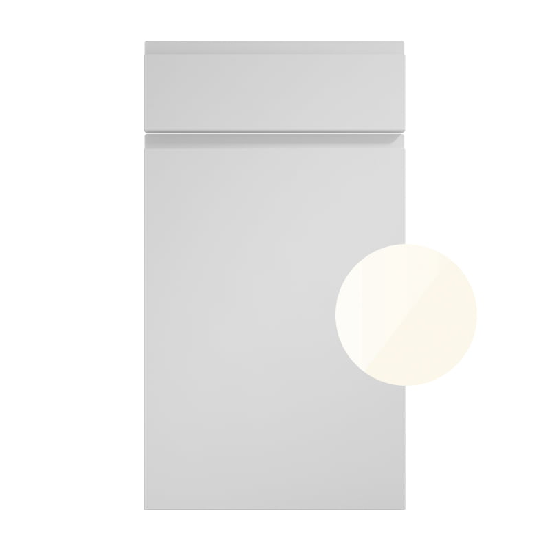 ALASKA Ivory Gloss Finish Kitchen Doors - Smart Kitchen Doors
