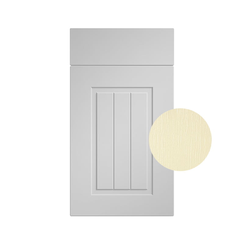 Newport Ivory Woodgrain Finish Kitchen Doors - Smart Kitchen Doors
